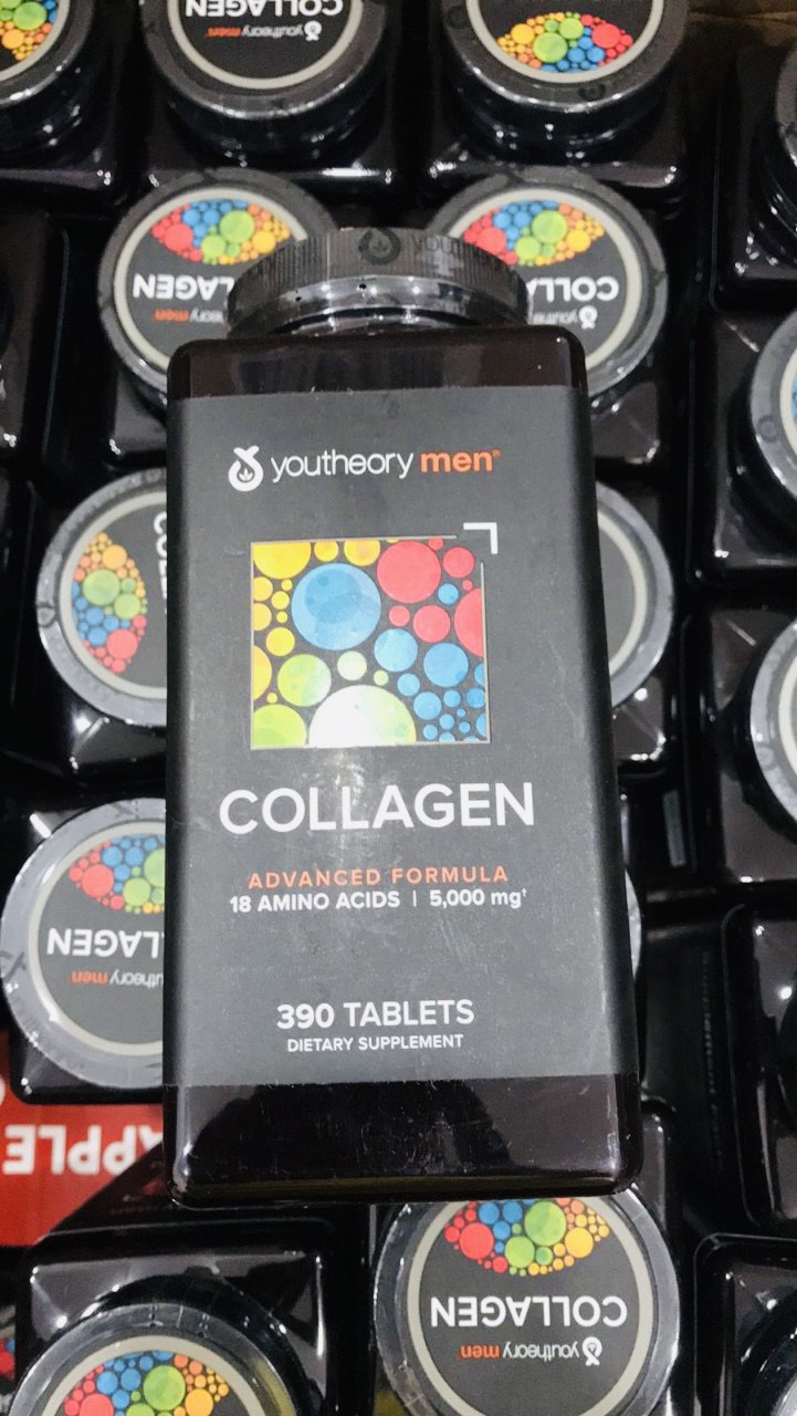 Collagen Youtheory Men's Type 1, 2 & 3 - Viên uống bổ sung Collagen ...